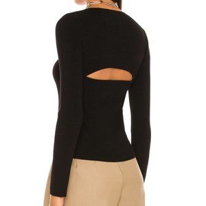 Line & Dot | Tops | Line And Dot Halo Cut Out Sweater Top Black New ...